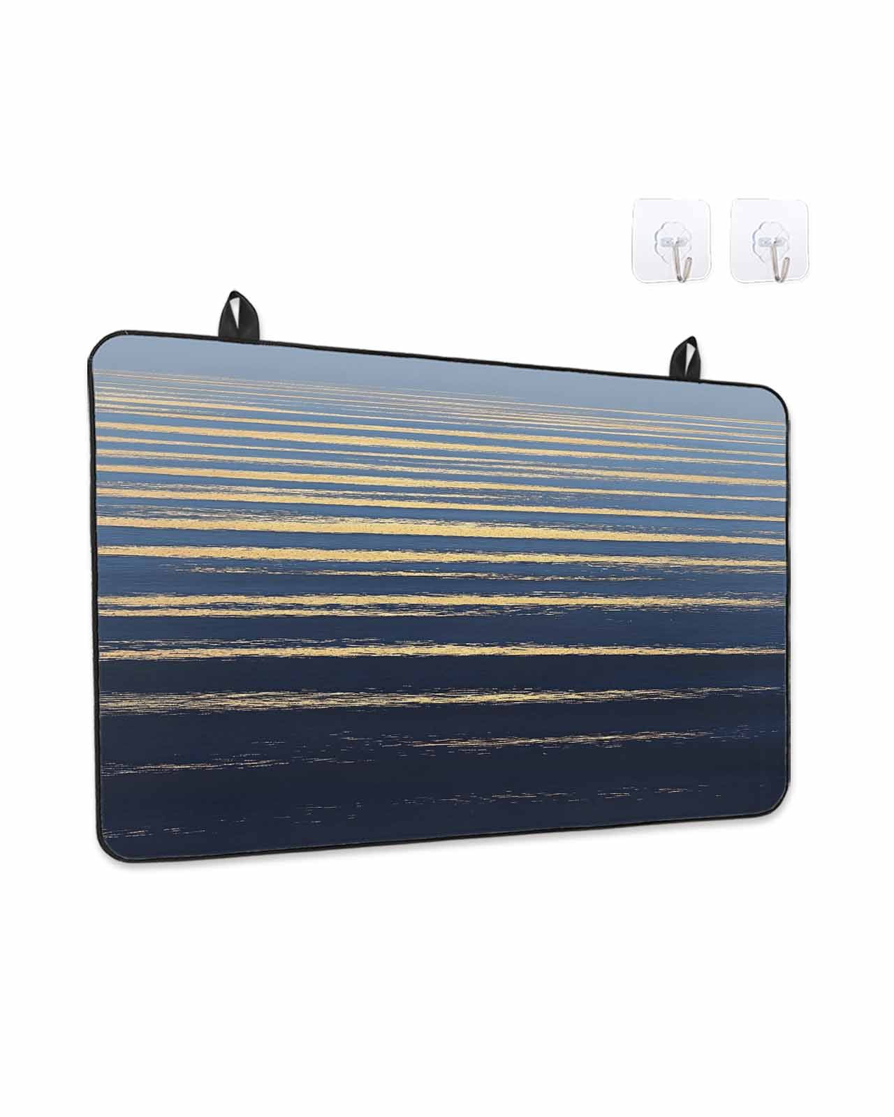 Abstract Golden Stove Top Covers for Electric Stove, 28'x20'' Water ...