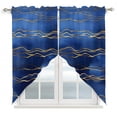 Abstract Golden Swag Valances for Windows 36 inches Long, Water Ripple ...