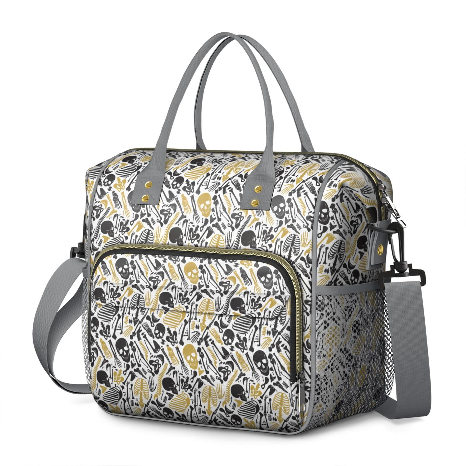 Abstract Gothic Snakes and Wings Insulated Lunch Bag, Large Leakproof ...