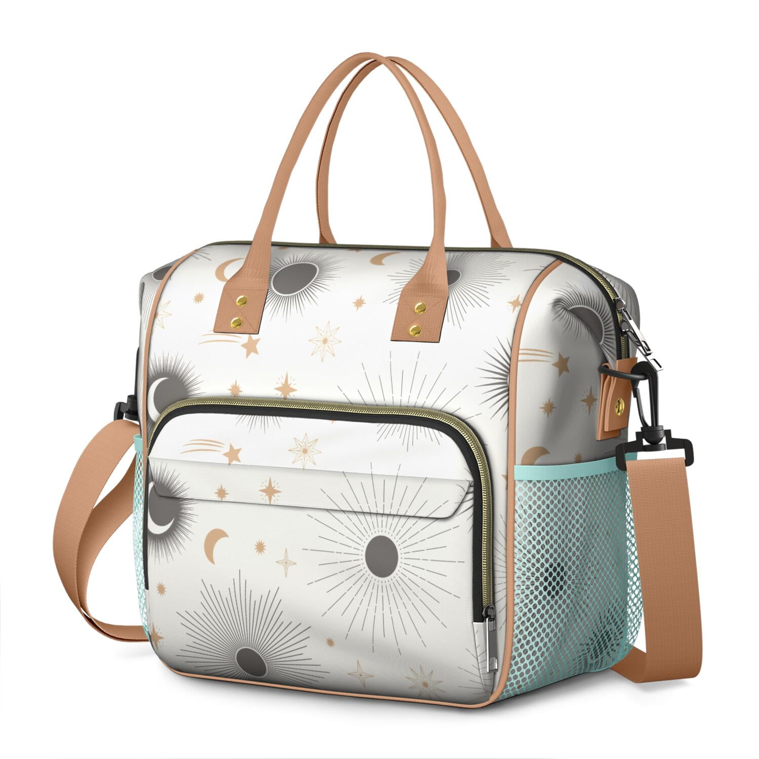 Abstract Gothic Snakes and Wings Insulated Lunch Bag, Large Leakproof ...