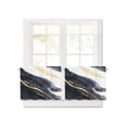 Abstract Gradient Black Texture Short Blackout Curtains 24 Inch Long ...