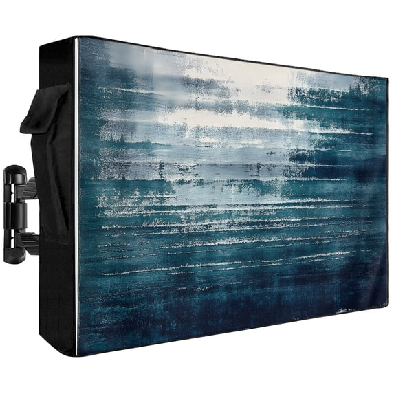 Abstract Gradient Blue White Outdoor TV Cover 40 to 43 inch Nature ...