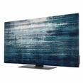 Abstract Gradient Blue White TV Dust Cover 75 Inch, Nature Minimalist ...
