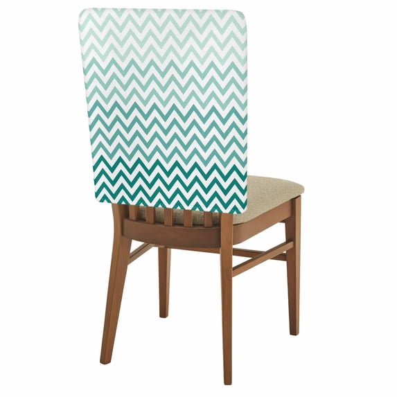 Abstract Gradient Chair Back Covers Set of 8 Stripes Green Ombre ...
