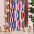 Abstract Gradient Colorful Wave Texture Arch Backdrop Cover Stretchy ...