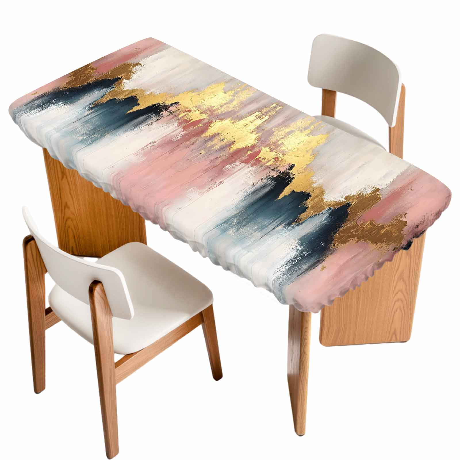 Abstract Gradient Fitted Rectangle Tablecloth 30" x 60" Vintage Color ...
