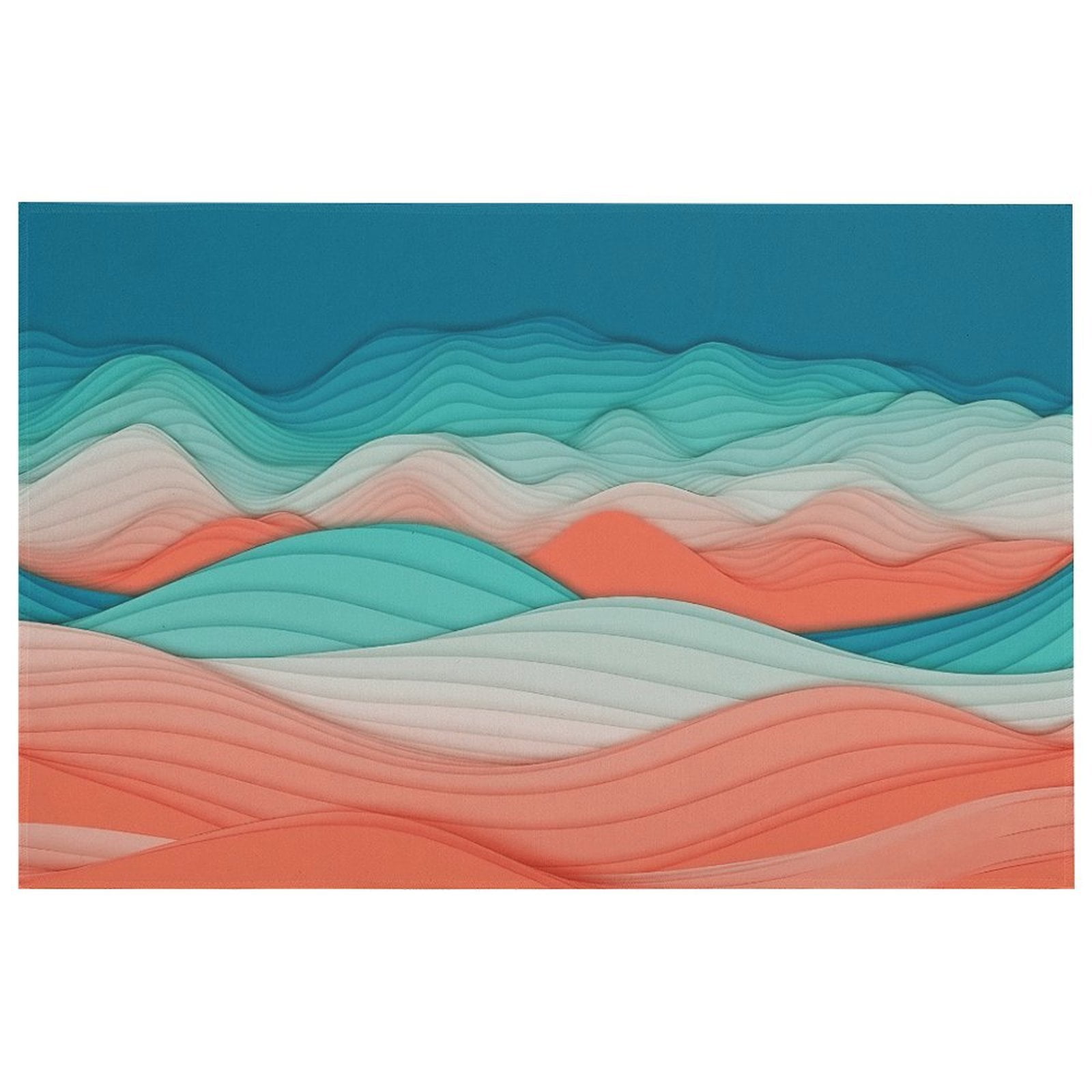 Abstract Gradient Green Pink Adult Home Decor Bedroom Living Room ...