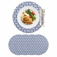 Abstract Gradient Leather Placemats Set of 4, 15 Inch, Leaves Texture ...