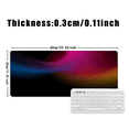 Abstract Gradient Mouse Pad 31.5 x 11.82 inches Rubber Desk Mat for ...