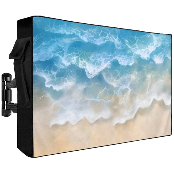 Abstract Gradient Outdoor TV Cover 52 to 55 inch Beach Blue Water ...