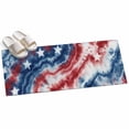 Abstract Gradient Runner Rugs 2x6ft Red Blue Tie-dye Stars U.S. Flag ...