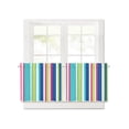 Abstract Gradient Stripes Short Blackout Curtains 30 Inch Long,Modern ...