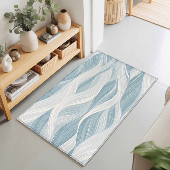 Abstract Gradient Water Ripple Rectangle Area Rug 2x3ft,Living Room Rug ...