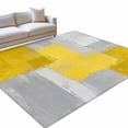 Abstract Graffiti Art 5x7ft Non Slip Area Rug Yellow Grey Geometric ...