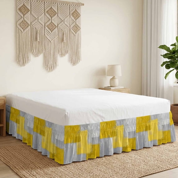 Abstract Graffiti Art Bed Skirt Bed Skirts King Size 16 Inch Drop ...