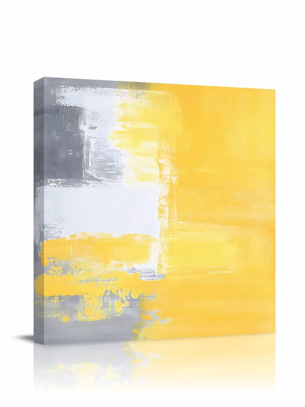Abstract Graffiti Art Canvas Wall Art, Retro Yellow Gary Street Art ...