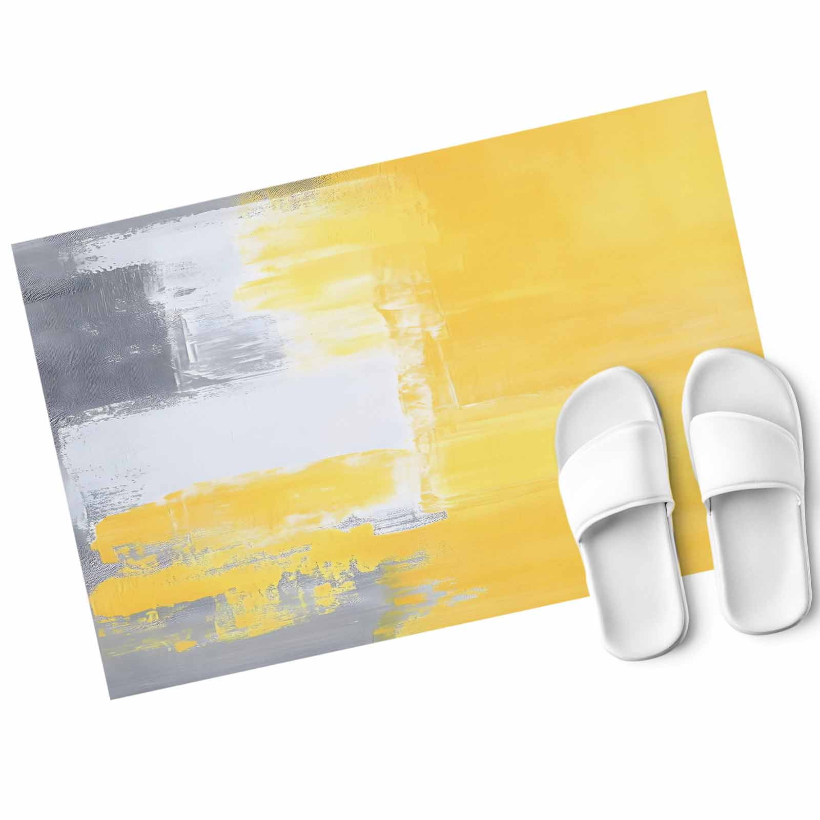 Abstract Graffiti Art Door Mat Retro Yellow Gary Street Art Non Slip ...