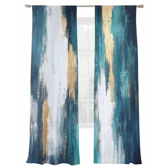 Abstract Graffiti Art Sheer Curtains for Living Room Bedroom, Light ...