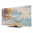 Abstract Graffiti Art TV Dust Cover 50 Inch, Brown Blue Street Theme ...