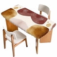 Abstract Graffiti Circle Fitted Rectangle Tablecloth 24" x 36" Vintage ...
