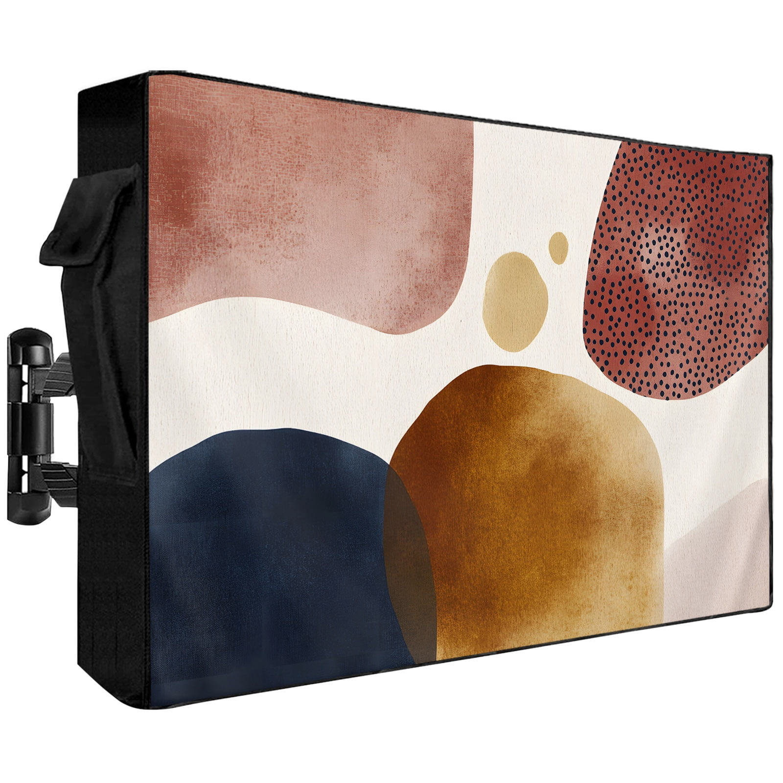 Abstract Graffiti Circle Outdoor TV Cover 48 to 50 inch Vintage Brown ...