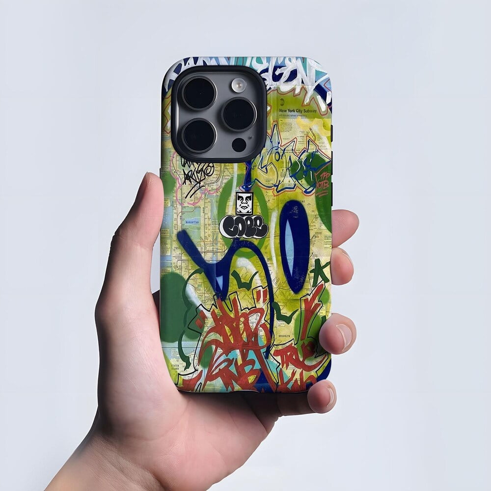 Abstract Graffiti Colorful Street Art Phone Case for iPhone 11-17 Pro ...