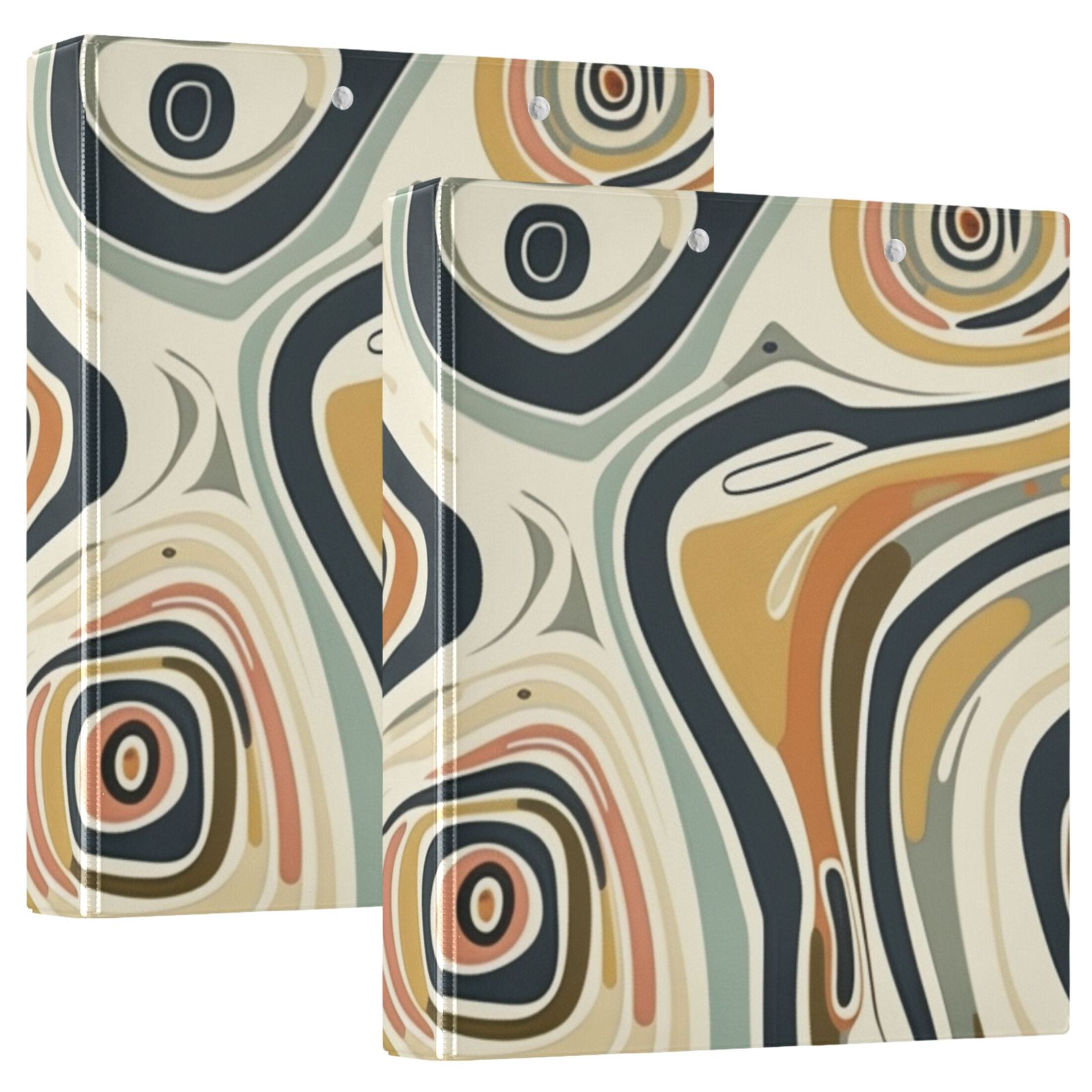 Abstract Graffiti Hardcover 3 Ring Binder 1.5 inch Round Rings with ...