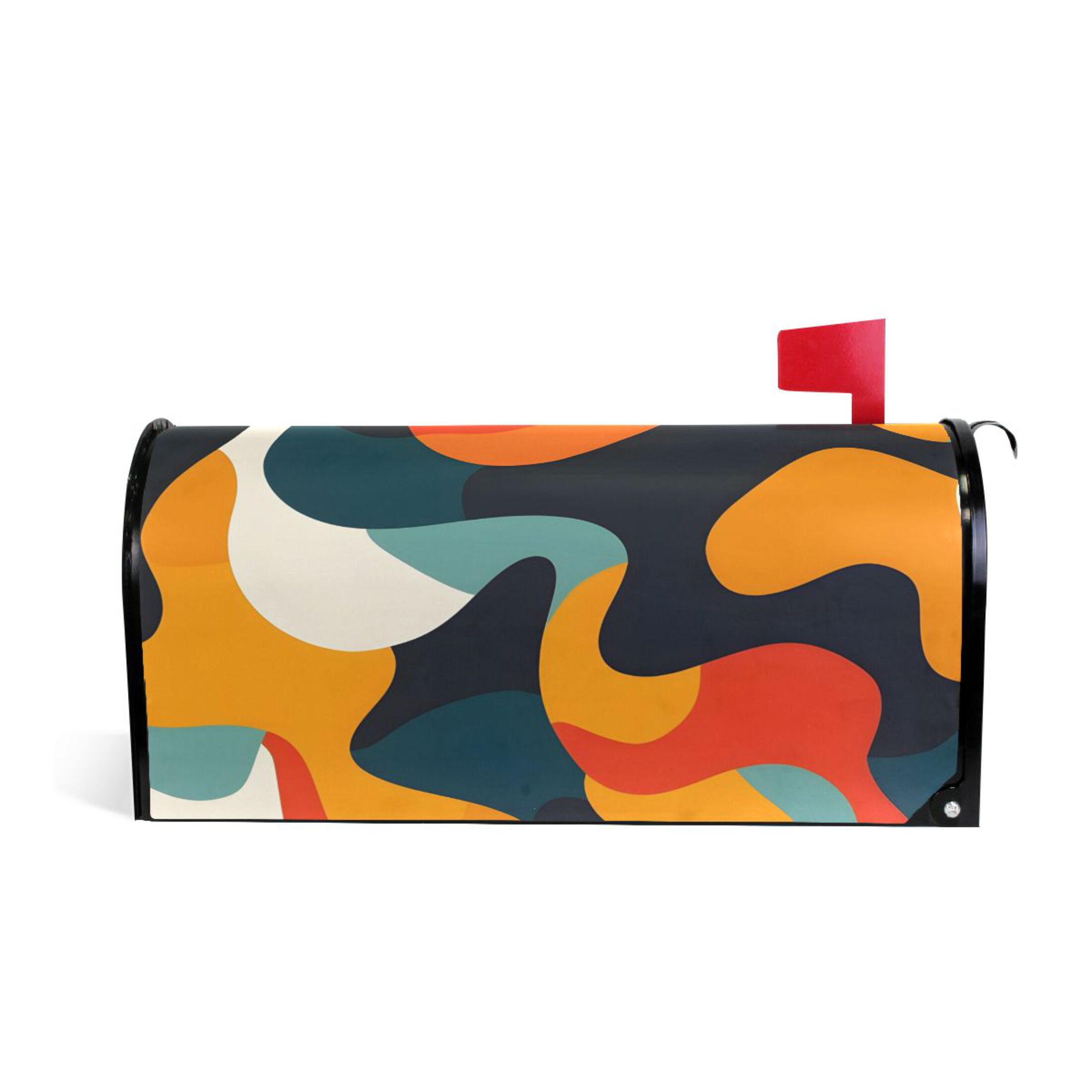 Abstract Graffiti Magnetic Mailbox Covers Post Box Wraps Garden Yard ...