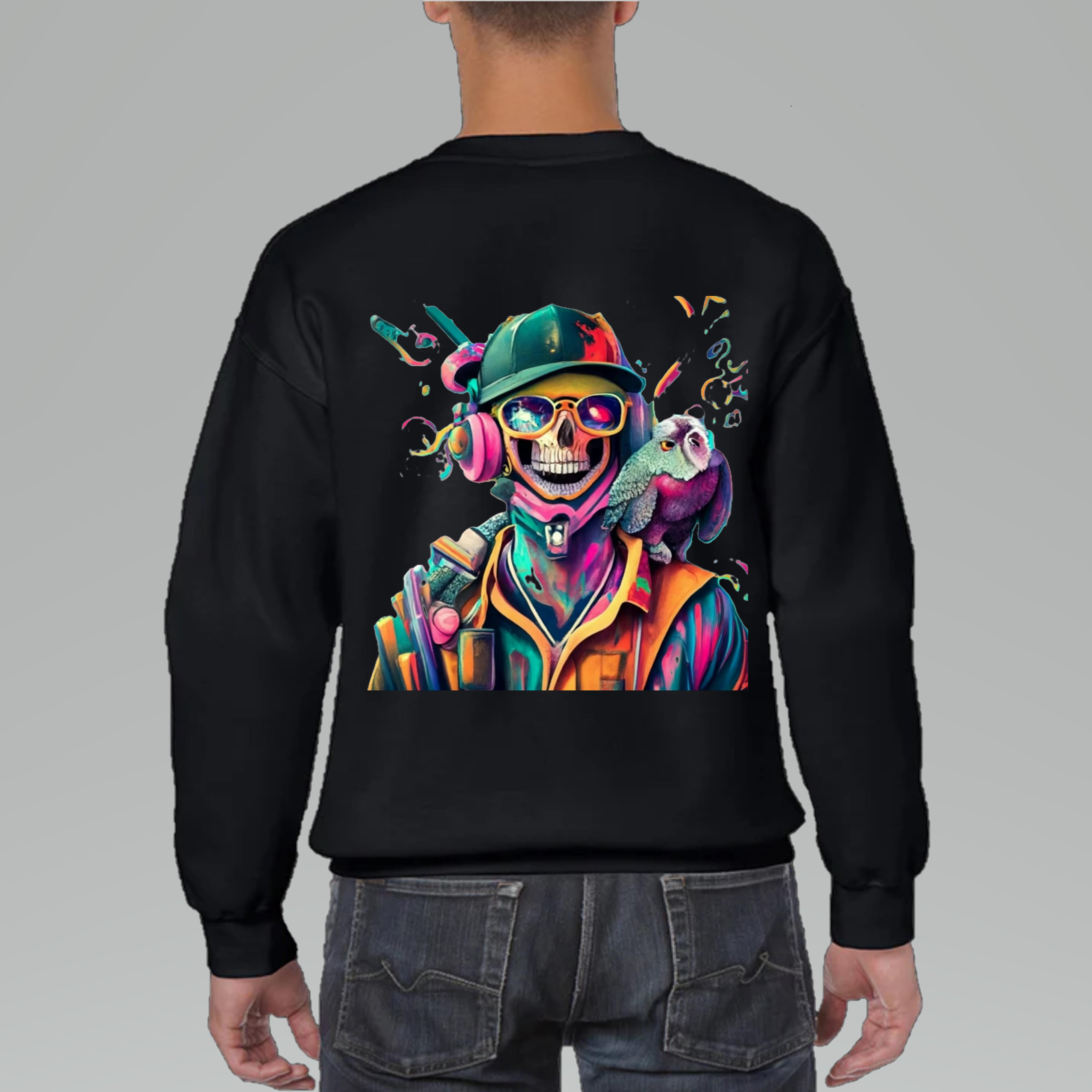 Abstract Graffiti Street Art SWEATSHIRT FOR MEN- Popular Graphic Design ...