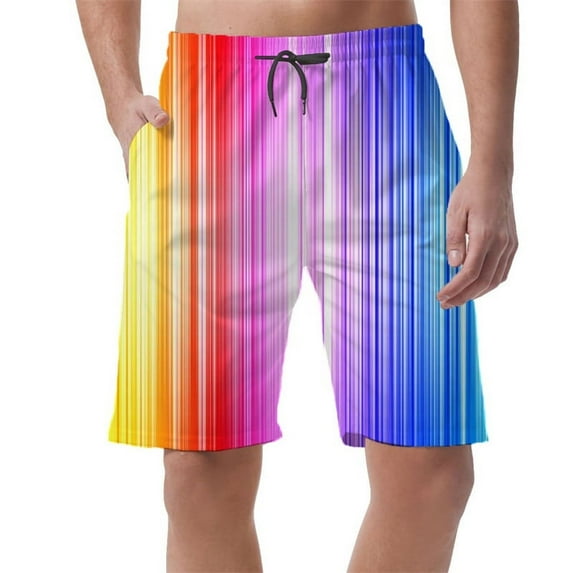 Abstract Graffiti Stripe Graphic Shorts Pants 3D Printed Hip Hop y2k ...