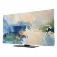 Abstract Graffiti TV Dust Cover 55 Inch, Blue Beige Oil Painting Theme ...