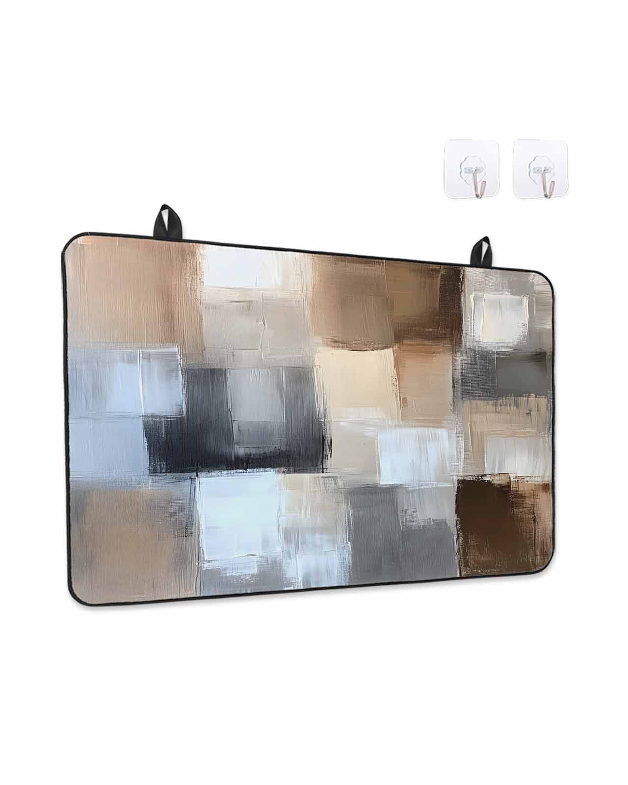 Abstract Gray Brown Stove Top Covers for Electric Stove, Kitchen Glass ...
