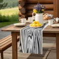 Abstract Gray Gold Marble Texture Table Runner 70 Inch Long Modern ...