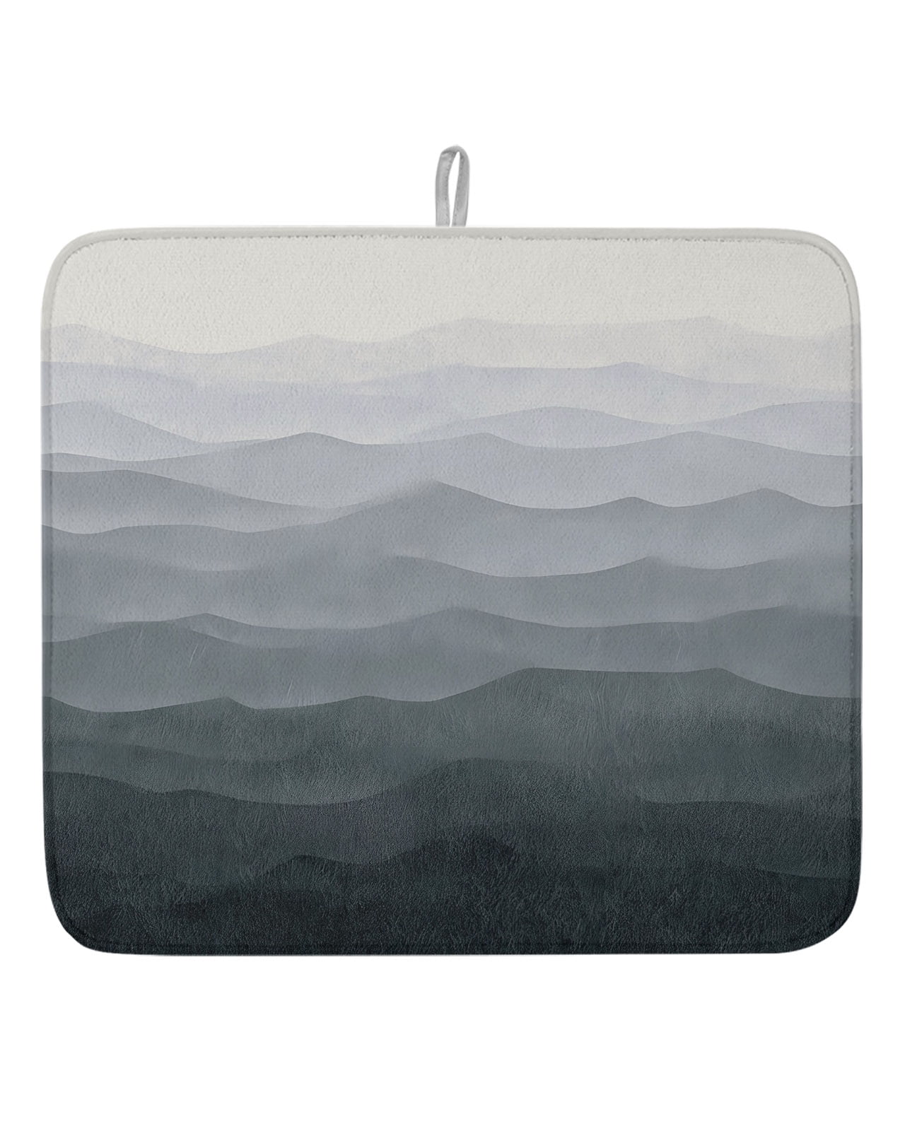 Abstract Gray Gradient Dish Drying Mats for Kitchen Counter,Absorbent ...