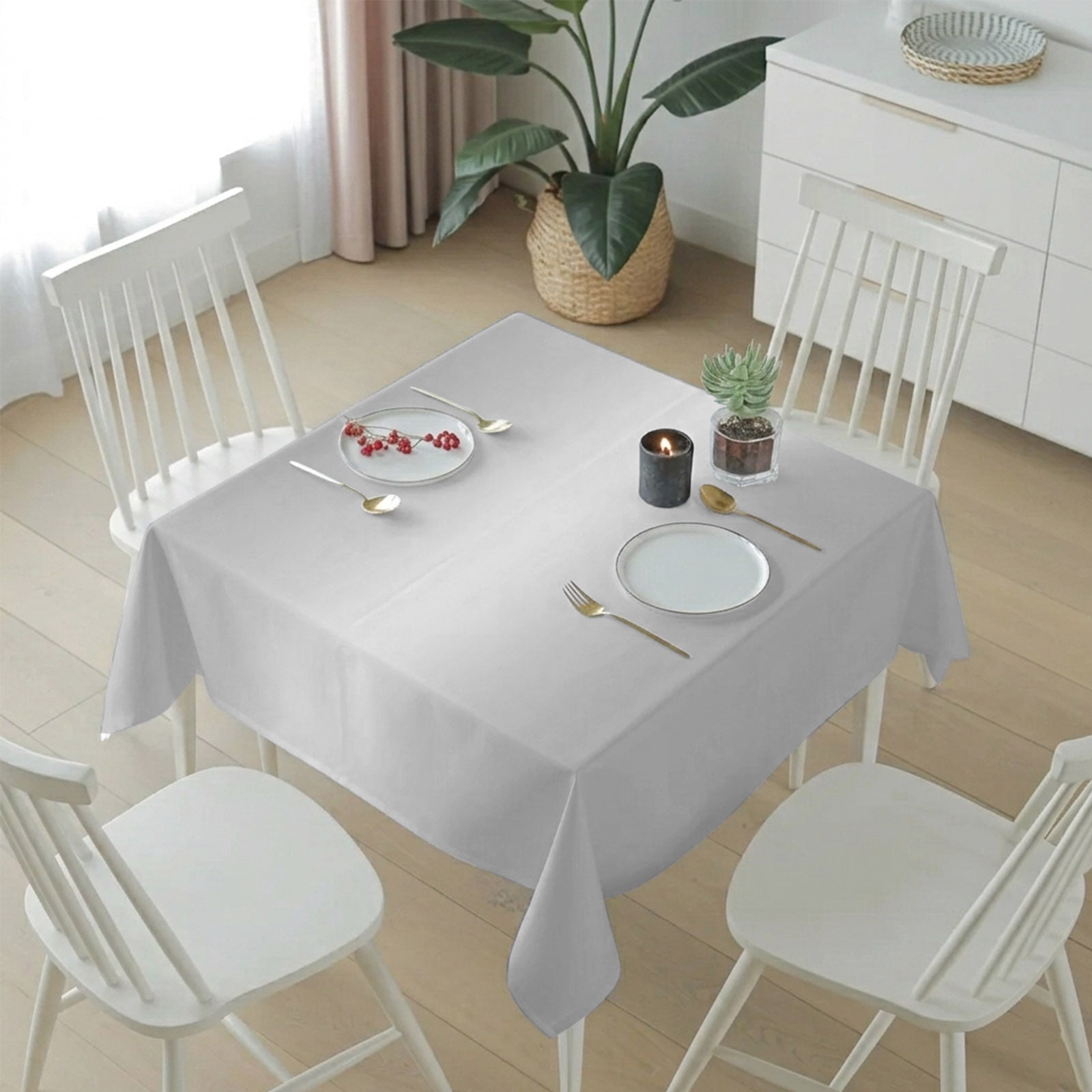 Abstract Gray Gradient Style Table Cloth 54x54in, Waterproof Square ...