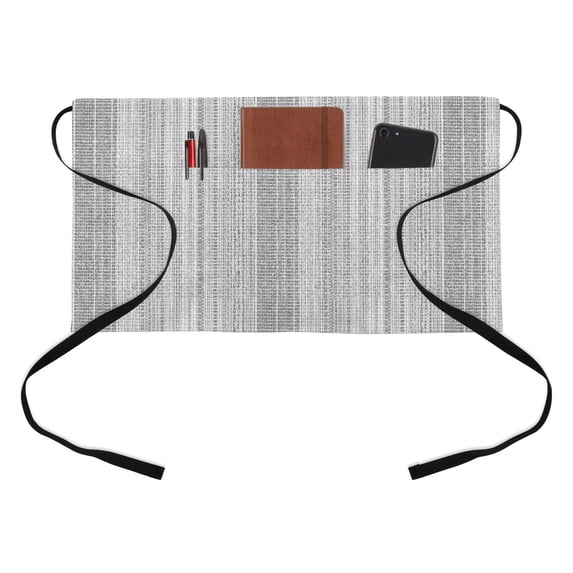 Abstract Gray Kitchen Restaurant Half Waist Apron, Rustic Farmhouse ...
