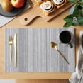 Abstract Gray Placemats Set of 6, Rustic Farmhouse Minimalist Grey ...