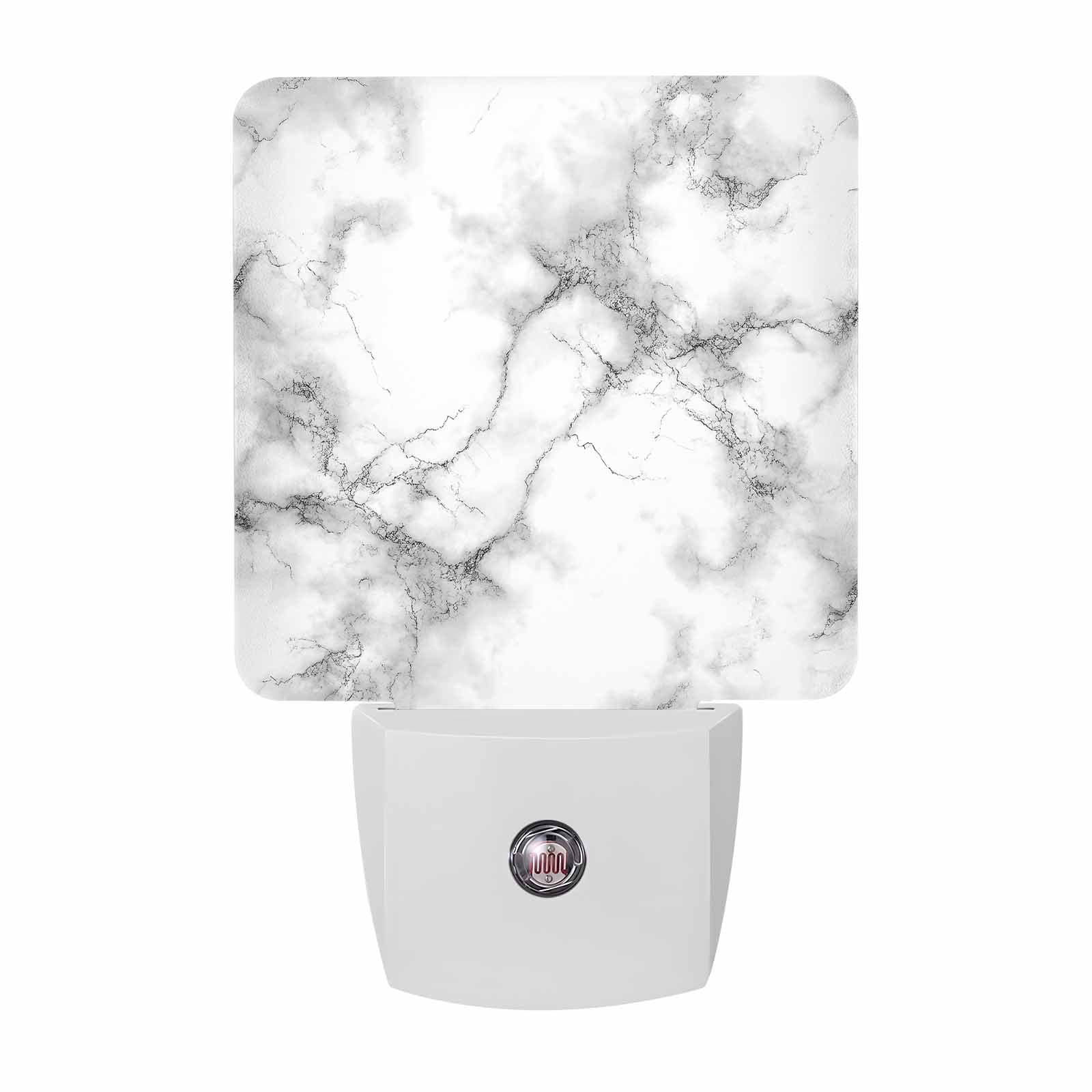 Abstract Gray White Stripes Plug-in LED Night Lights Simple Art Auto ...