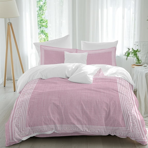 Abstract Greek Inspired Key Pattern Soft Breathable Bedding Set with ...
