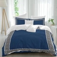 Abstract Greek Inspired Key Texture Soft Breathable Bedding Set with ...