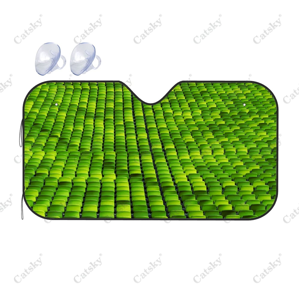 Abstract - Green Auto Windshield Sun Shade Car Front Window Visor ...
