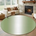Abstract Green Gradient 6FT Round Area Rugs for Living Room Sage Green ...