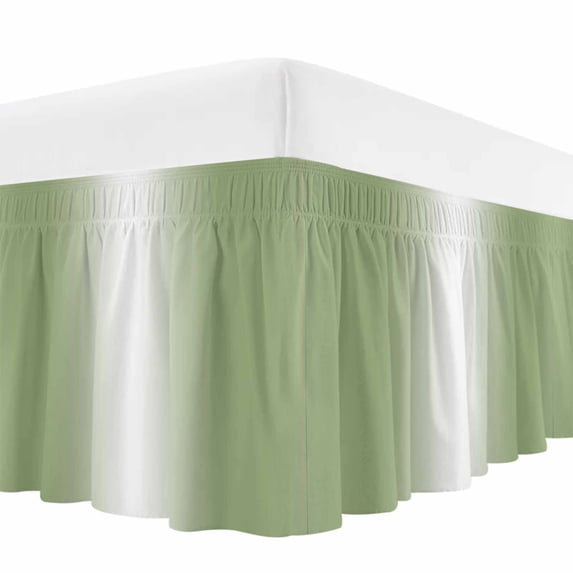 Abstract Green Gradient Bed Skirt California King Size 18 Inch Drop ...