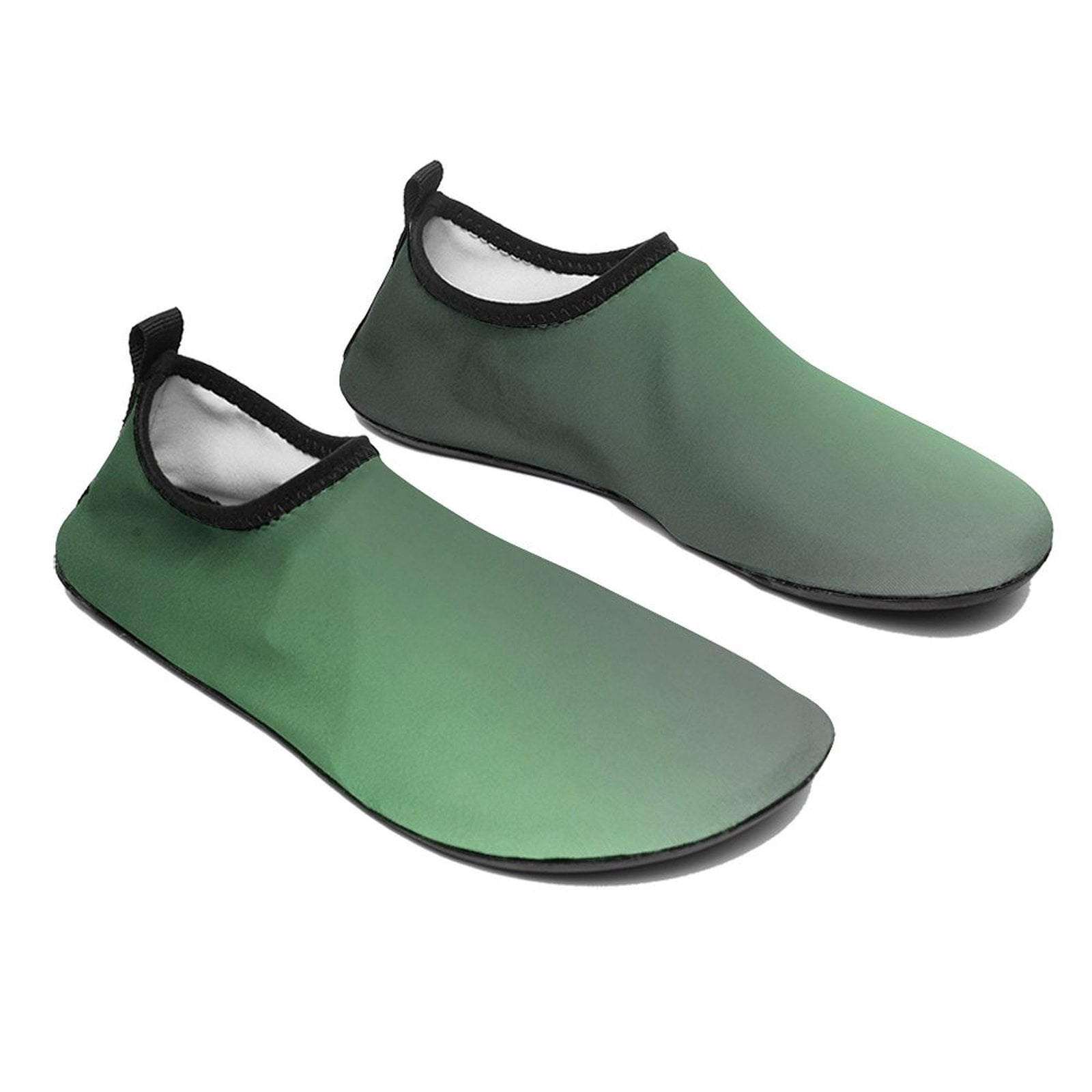 Abstract Green Gray Gradient Water Shoes Beach Slip-on Shoes for Men ...