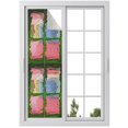 Abstract Green Pink Blue Window Privacy Film Modern Blurry Garden View ...