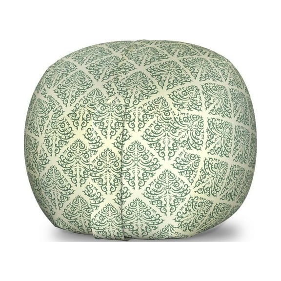 Abstract Green Storage Toy Bag Chair, Jumble Shamrock Themed Pattern St ...