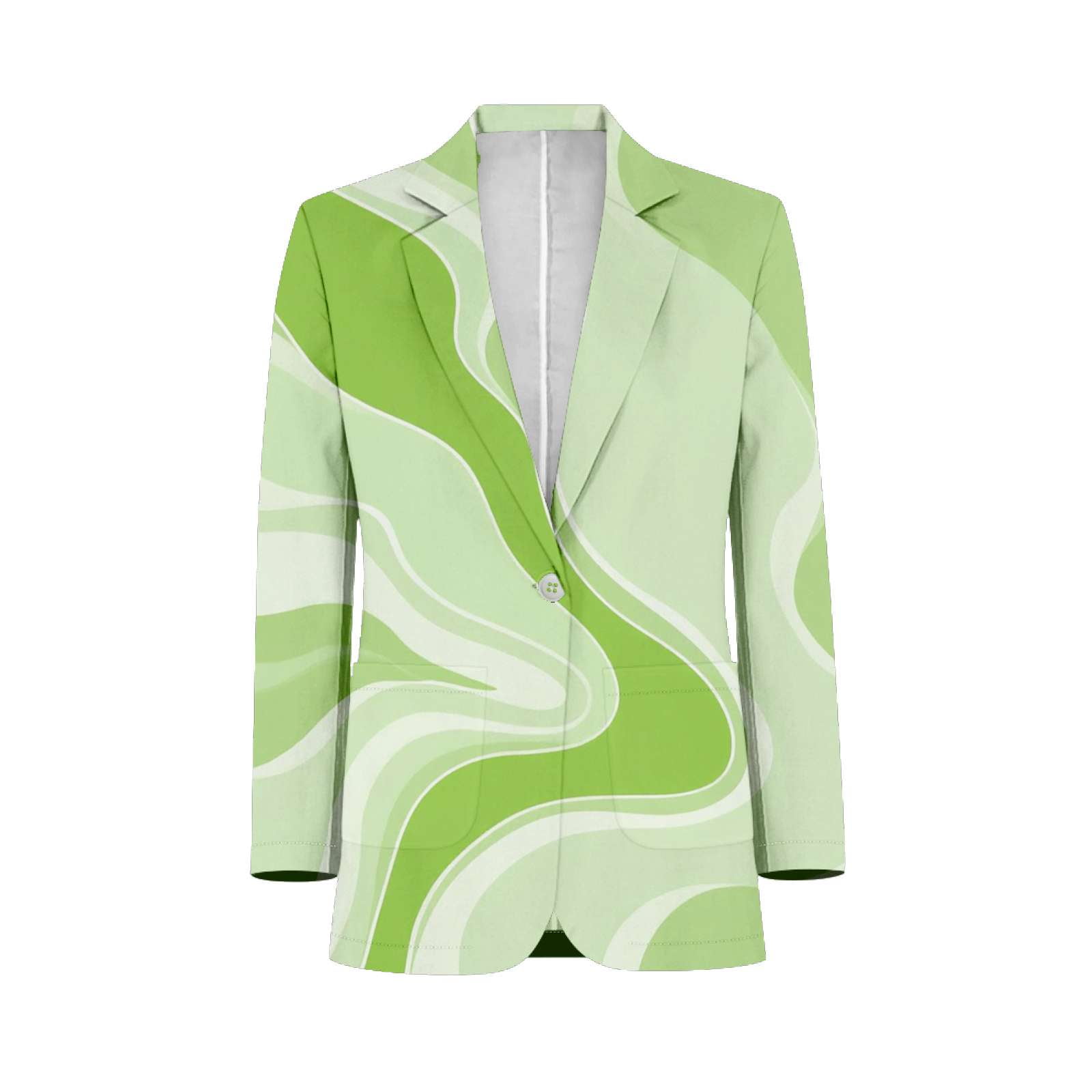 Abstract Green Wavy Background Design Men Blazers Slim Clothing Summer ...