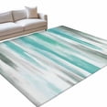 Abstract Grey Large Area Rugs 6x9ft Teal Green Mottled Gradient Texture ...