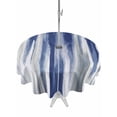 Abstract Grey Round Outdoor Tablecloth with Umbrella Hole Navy Blue ...