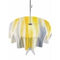 Abstract Grey Round Outdoor Tablecloth with Umbrella Hole Yellow ...